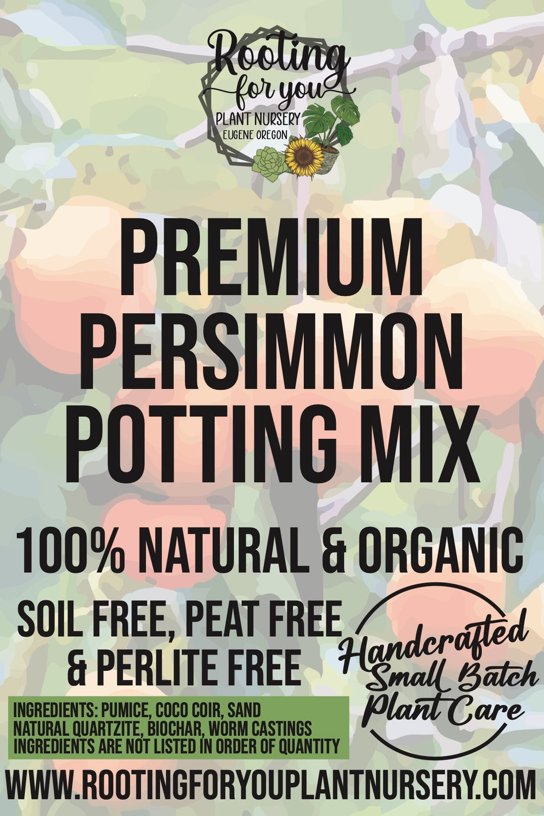 Persimmon Premium Potting Mix – Rooting For You Plant Nursery