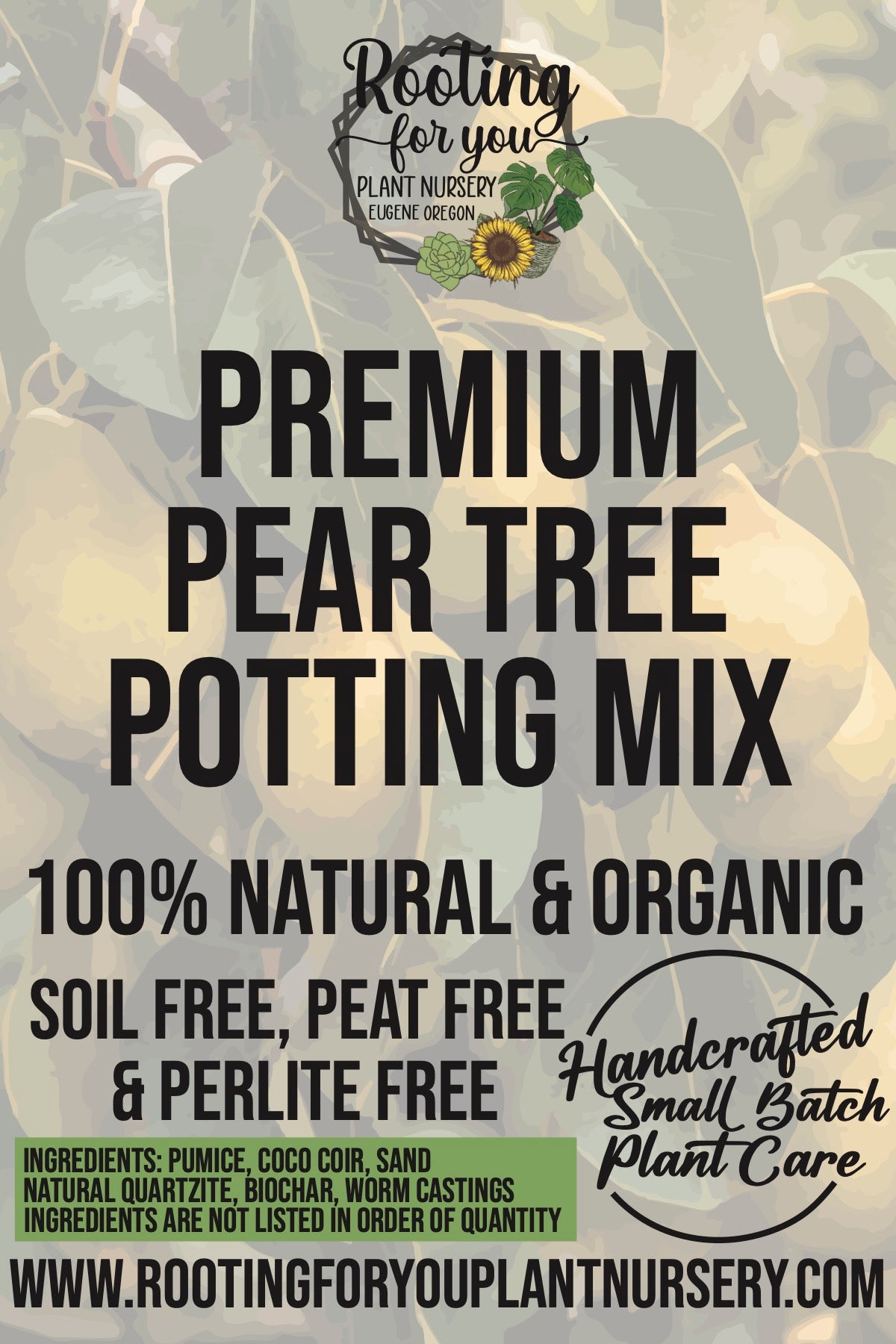 Pear Tree Premium Potting Mix – Rooting For You Plant Nursery